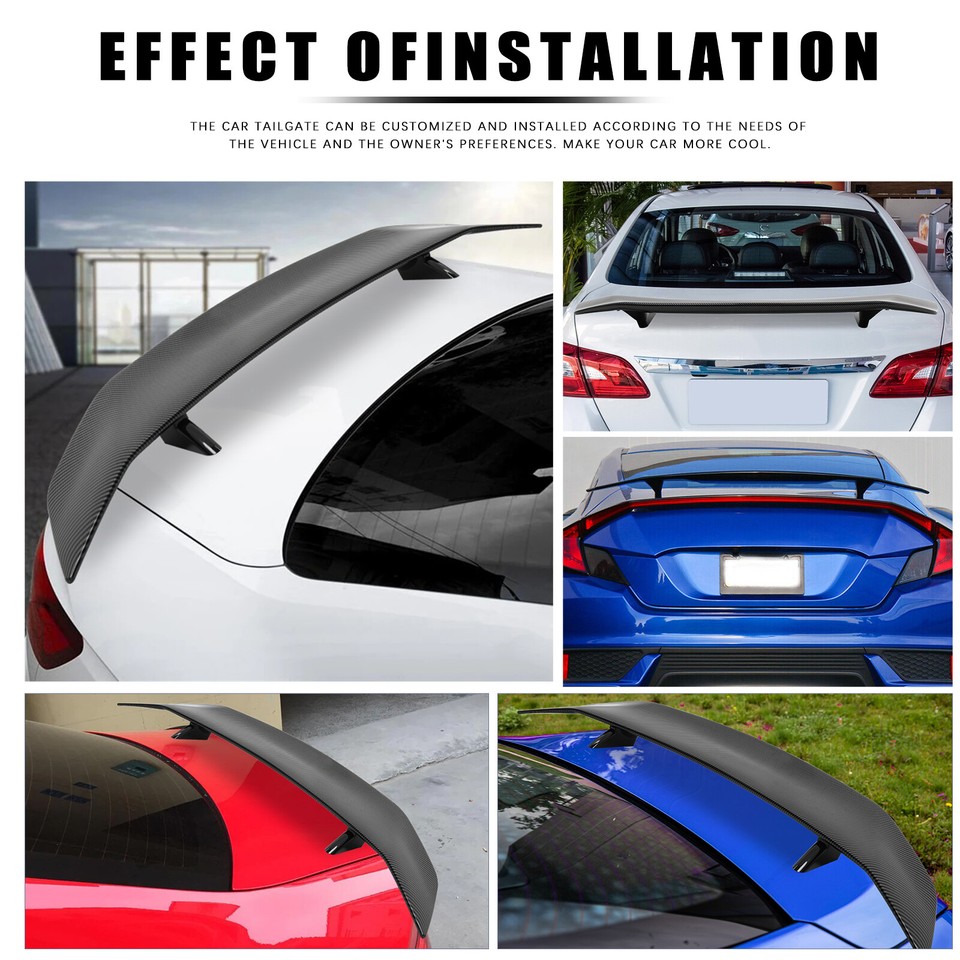 Carbon Fiber Style GT 46" Rear Trunk Spoiler Wing For Lexus LC500 ...