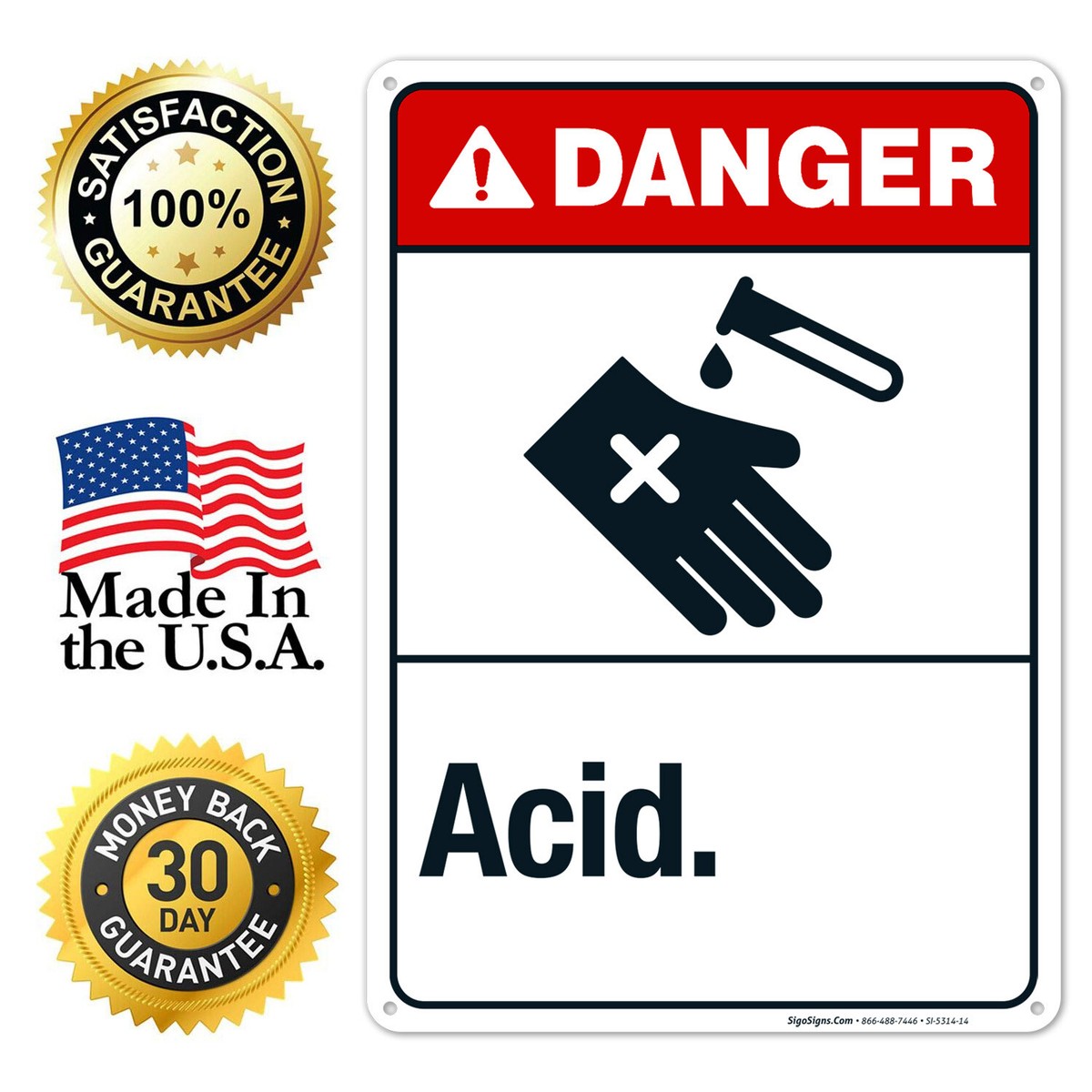 Acid Danger Logo