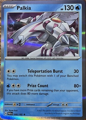 Palkia 40/182 - Holo - Paradox Rift - Rare - Read Desc. | eBay