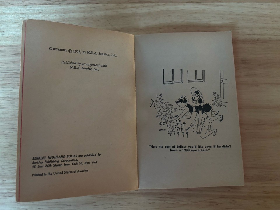 Cartoons humor Vintage Pb, Tizzy by Osamn, Berkley Book 382, 1958, VG+ ...