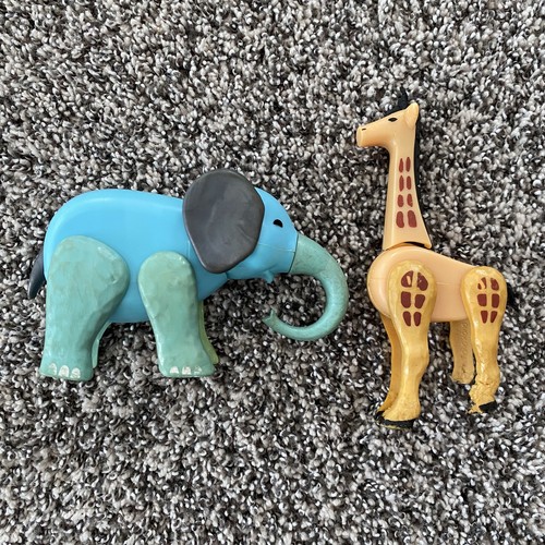 Vintage Little People Circus Train Blue Elephant & Giraffe | eBay