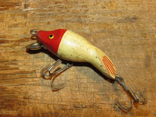 Vintage 1930's Abbey & Imbrie "Crab Go-Getter" Fishing Lure, 3", Wood ...
