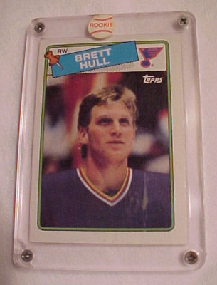 1988 TOPPS HOCKEY CARD BRETT HULL 10 ROOKIE BLUES #66 | eBay