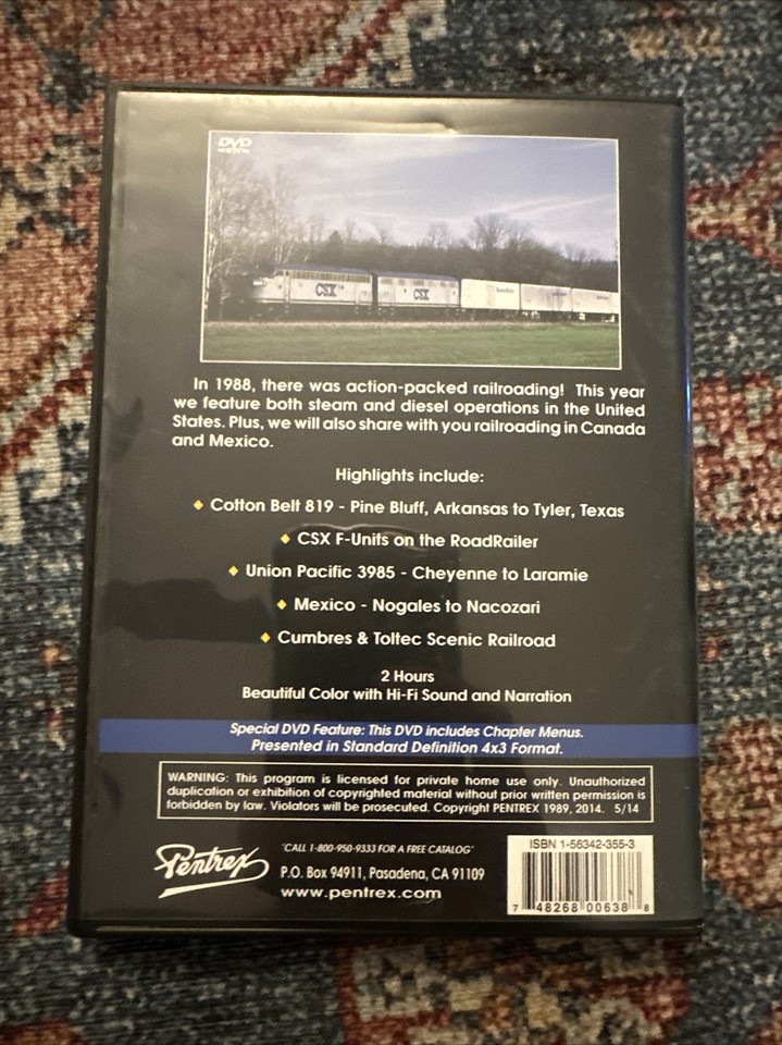 Pentrex - Best Of 1988 (DVD 2014) Railroad Highlights 2 Hours | eBay UK