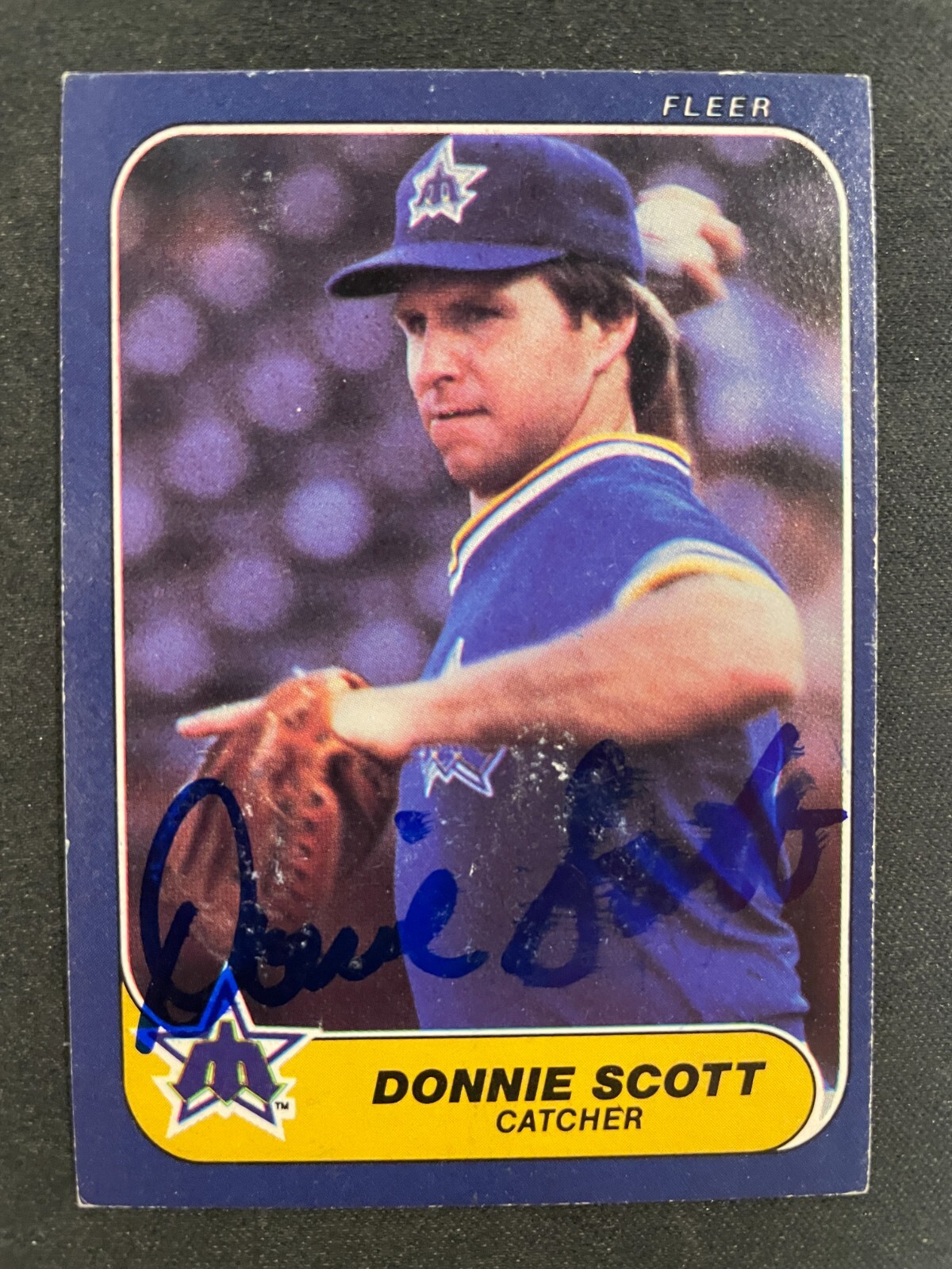 1986 Fleer SIGNED: Donnie Scott, MARINERS #474 | eBay