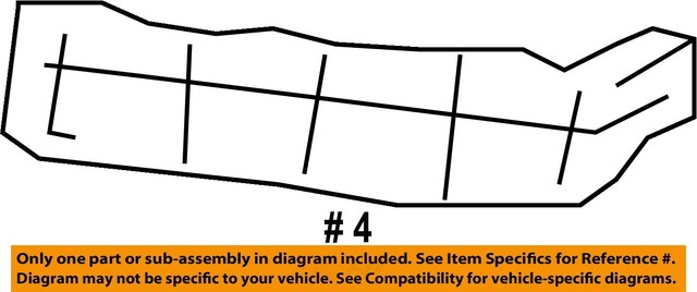 Honda OEM 08-12 Accord 4dr Front Bumper-spacer Left 71198TA0A00 for ...