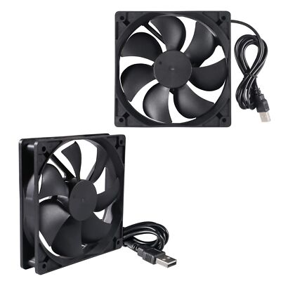 2PACK 120mm 5V USB Computer PC Fan 120mm Fan 5V USB Brushless 12025 ...