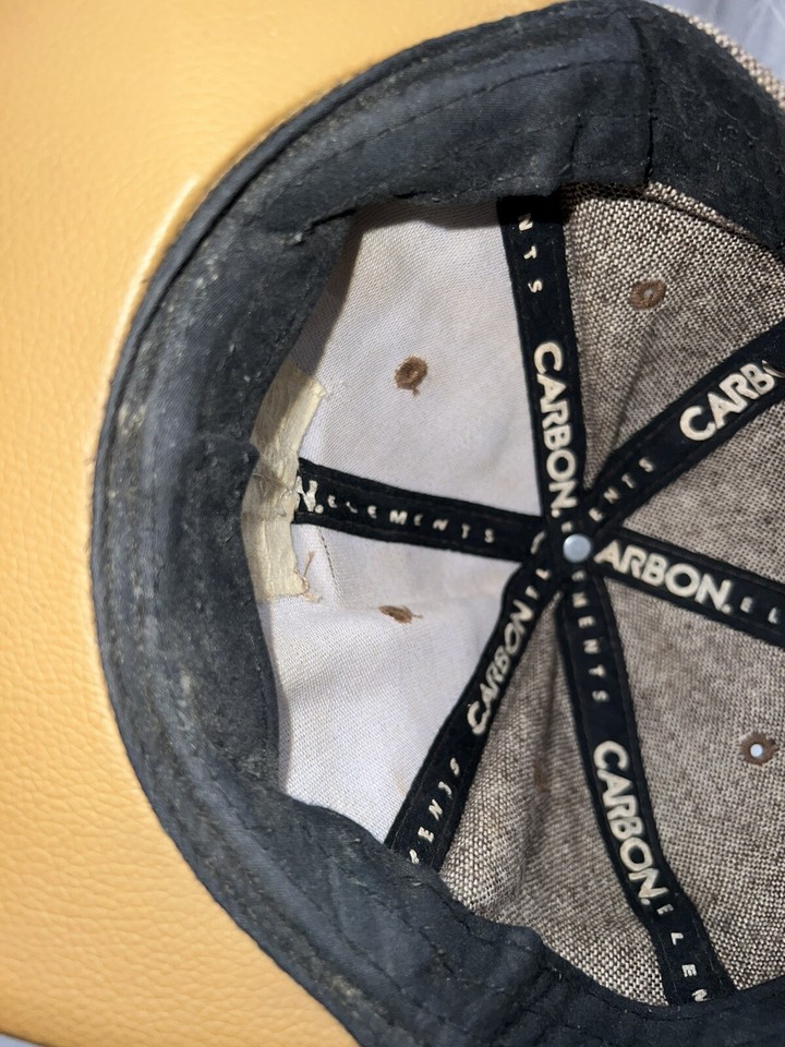Carbon Elements Brand w Diamond Logo Patch Hat Cap Snapback Tweed Tan ...