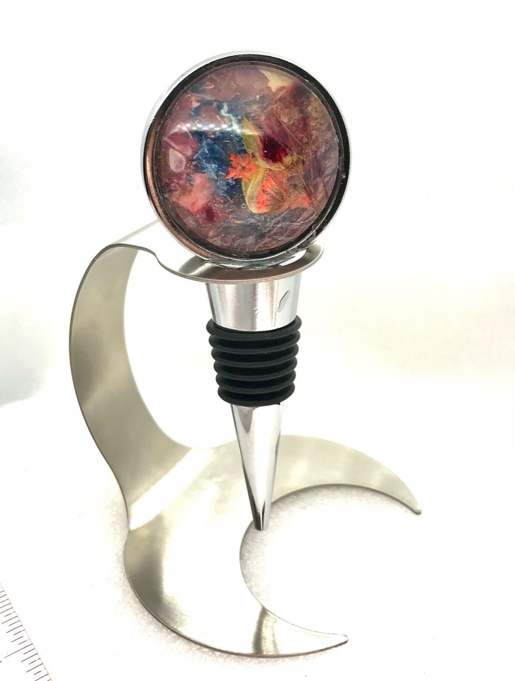 Handmade Hand painted Wine bottle stoppers unique gift ideas wearable ...