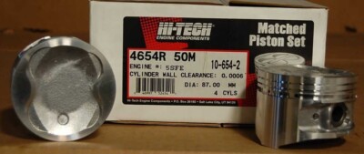Hi-Tech 4654R 50M (.020) Set of 4 Pistons fits 5SFE Engine | eBay
