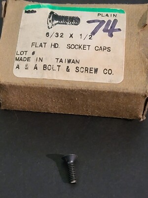 (BOX OF 74) EZ Sockets 6/32" X 1/2" Flat Head Socket Cap Screws | eBay