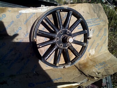 Antique Ford Model T Wheel Hub 21" Diameter 12-Spoke Wood Iron and | eBay