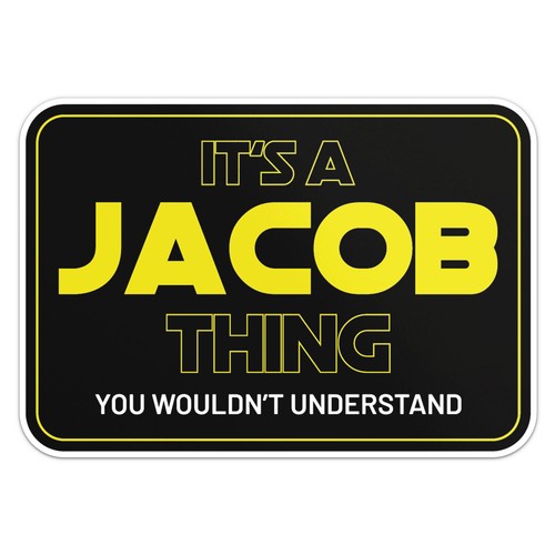 Jacob Name Funny Slogan Sticker Vinyl Car Bumper Decal | eBay