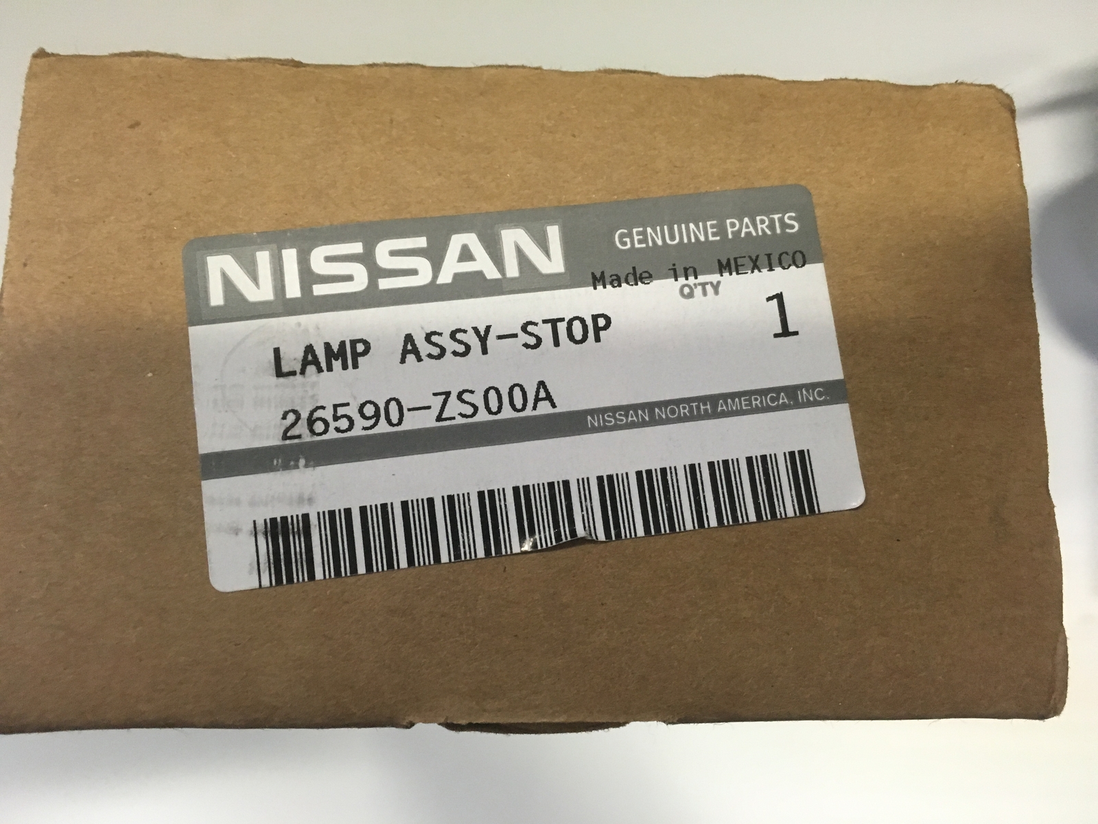 Genuine OEM Nissan 26590-ZS00A High Mount Center 3rd Brake Lamp 08-12 ...
