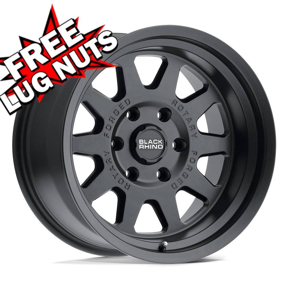 17 inch 17x9 Black Rhino STADIUM MATTE BLACK wheel rim 5x5.5 5x139.7 +0 ...