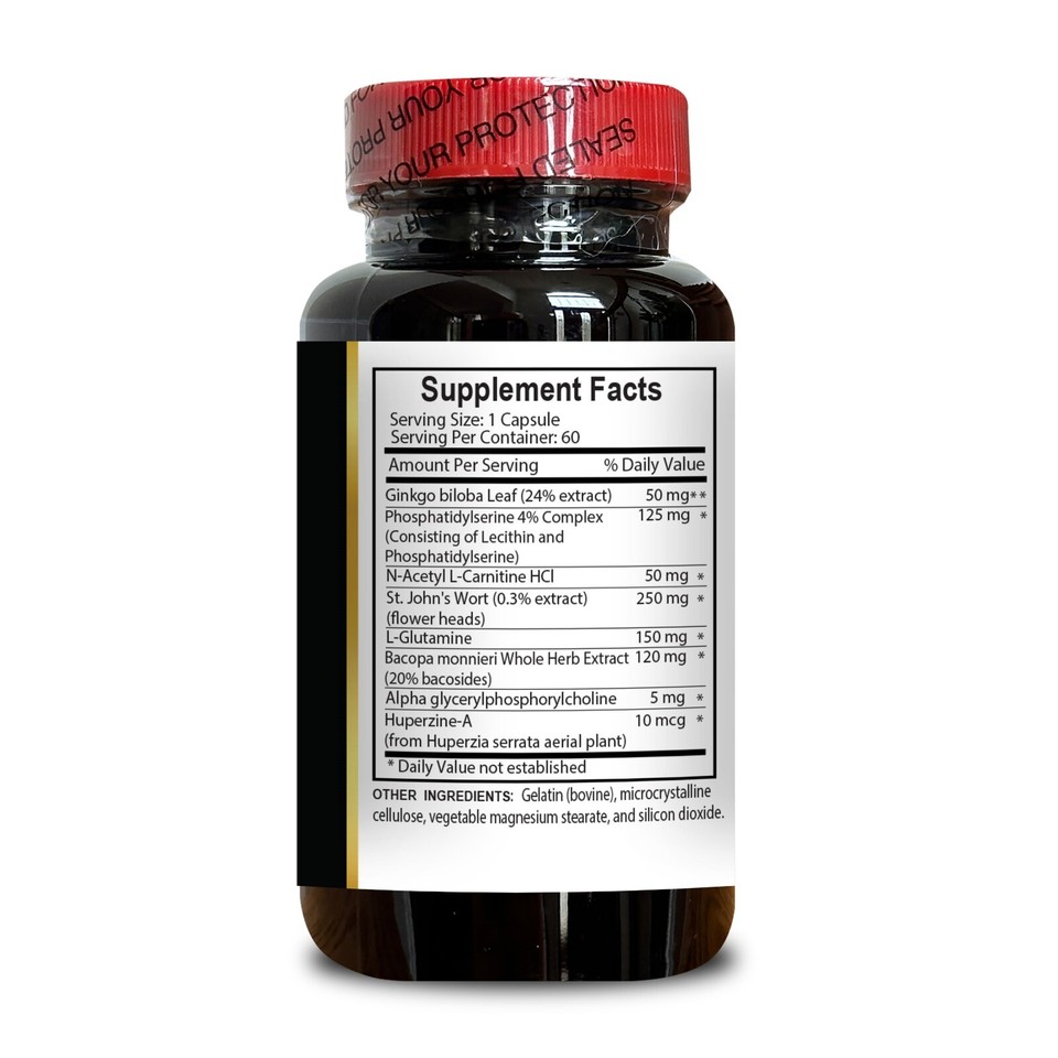 BRAIN MEMORY SUPPORT brain function and alertness, Boosts Cognitive ...