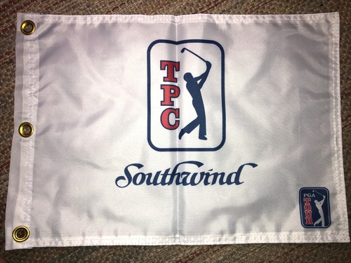 PGA TOUR TPC SOUTHWIND GOLF PIN FLAG WITH GROMMETS FREE SHIP AUTOGRAPHS ...