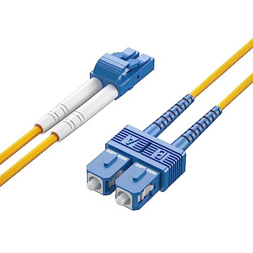 Os2 Sc To Lc Fiber Patch Cable Single Mode Duplex 2m 7ft 10gb/gigabit ...