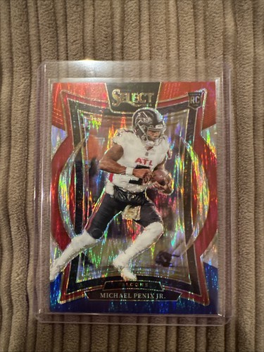 2024 Select Michael Penix Jr Red White Blue Shock Prizm Falcons RC #80 ...