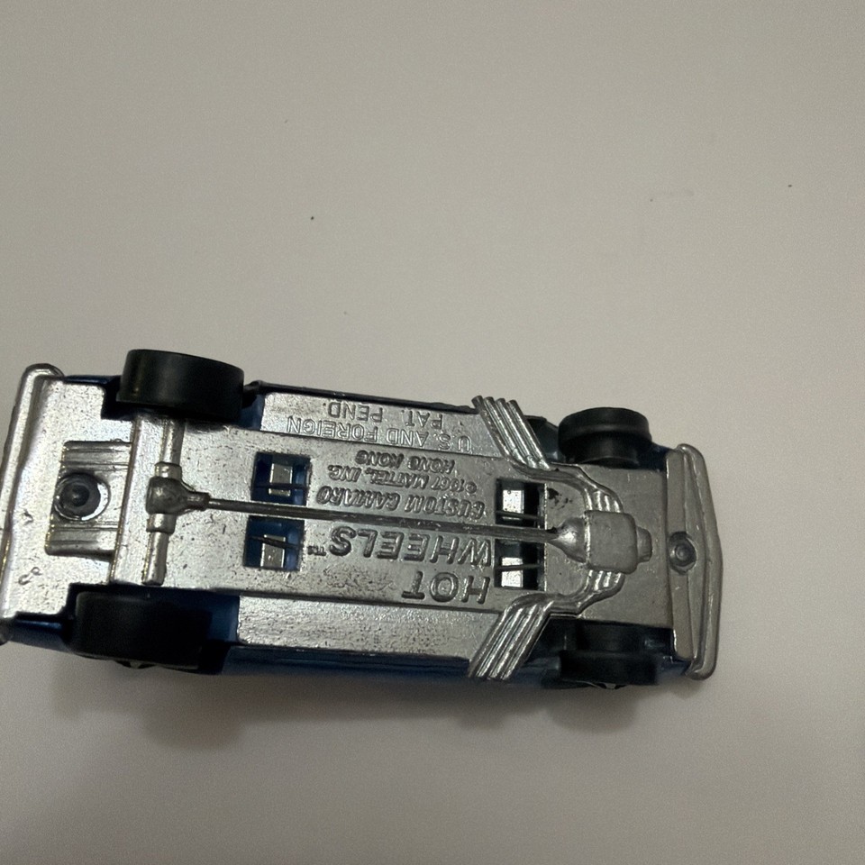 1967 Redline Hot Wheels Custom Camaro Blue, Light Blue Interior With ...