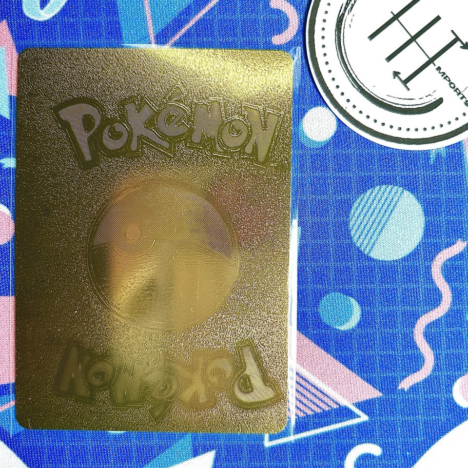 Pokémon Alolan Vulpix VStar Gold Foil Holo Textured Fan Art Card ...