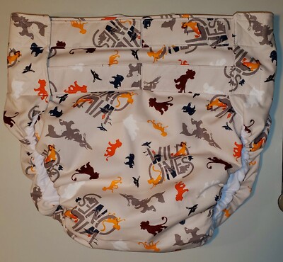 Dependeco All In One cloth adult diaper S/M/L/XL (wild ones) | eBay