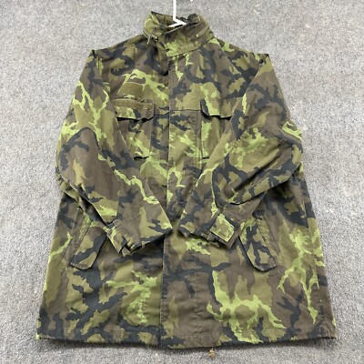 VINTAGE Czech Army Coat Mens XL M95 Parka Woodland Camo Vz95 Jacket ...