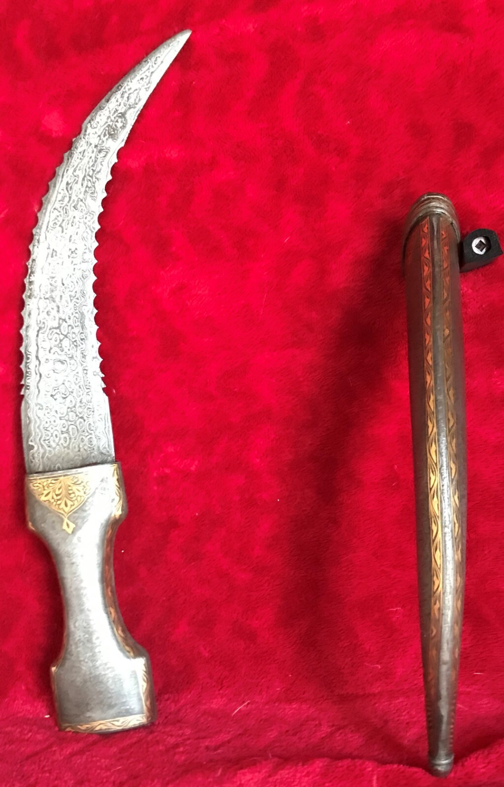 Authentic Dagger Indonesian Mughal Damascus Jambiya/Khanjar Sword ...