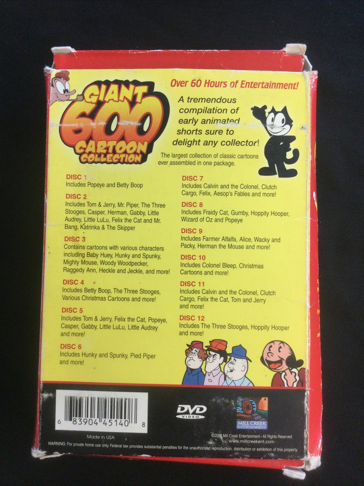 Giant 600 Cartoon Collection (DVD) 12-DISC FREE SHIPPING | eBay