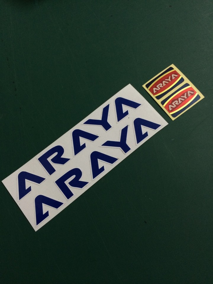 Blue Araya Rims Decal 7X 7C Oldschool Bmx Set | eBay