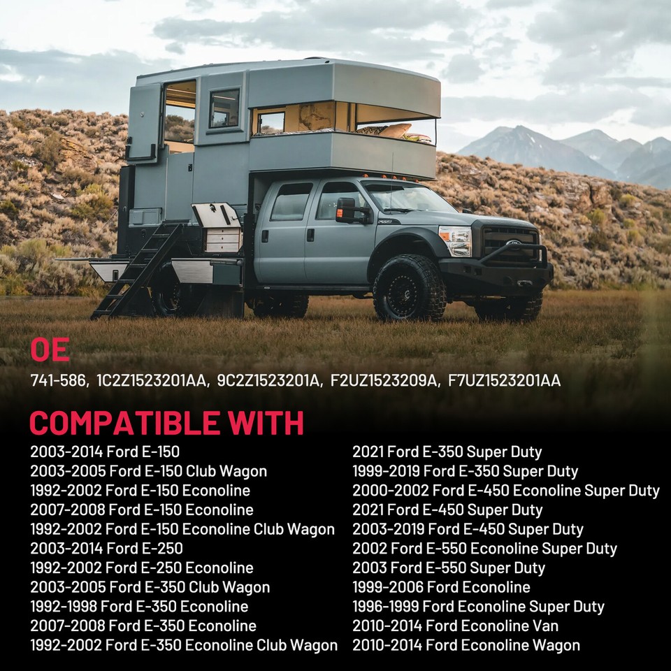 Front Driver Side Power Window Regulator Motor Fit For Ford E-150 E-250 ...