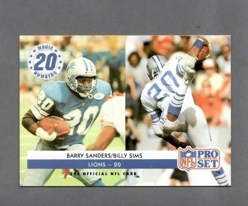 Barry Sanders/Billy Sims Detroit Lions Magic # 1992 Pro Set #349 | eBay