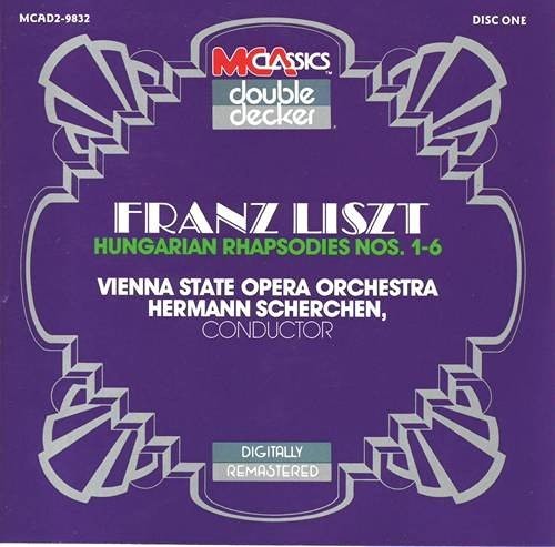 LISZT SCHERCHEN - Hungarian Rhapsodies 1-6 & Symphonic Poems - CD ...