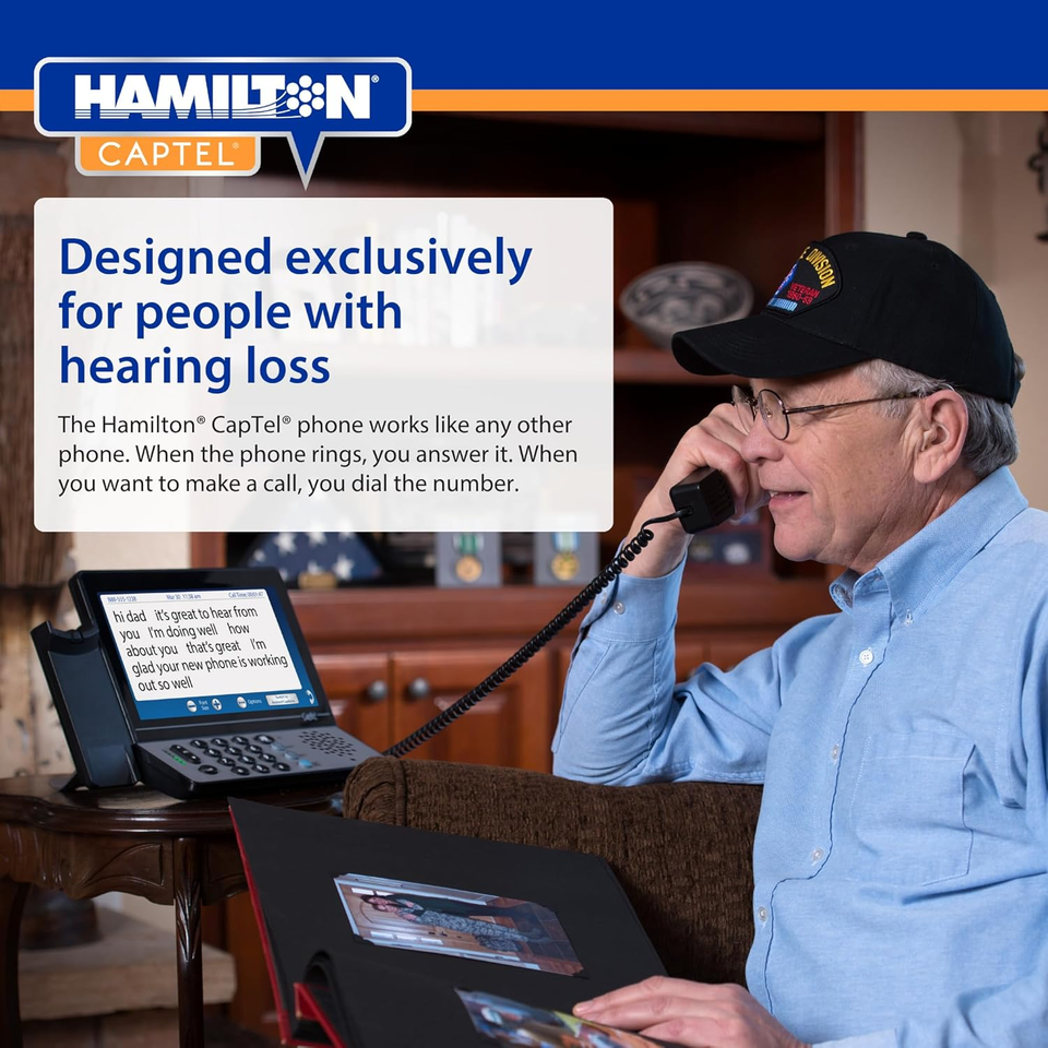 Captel 2400Ispnbt Captioned Telephone, Hearing Impaired Phones, Volume ...