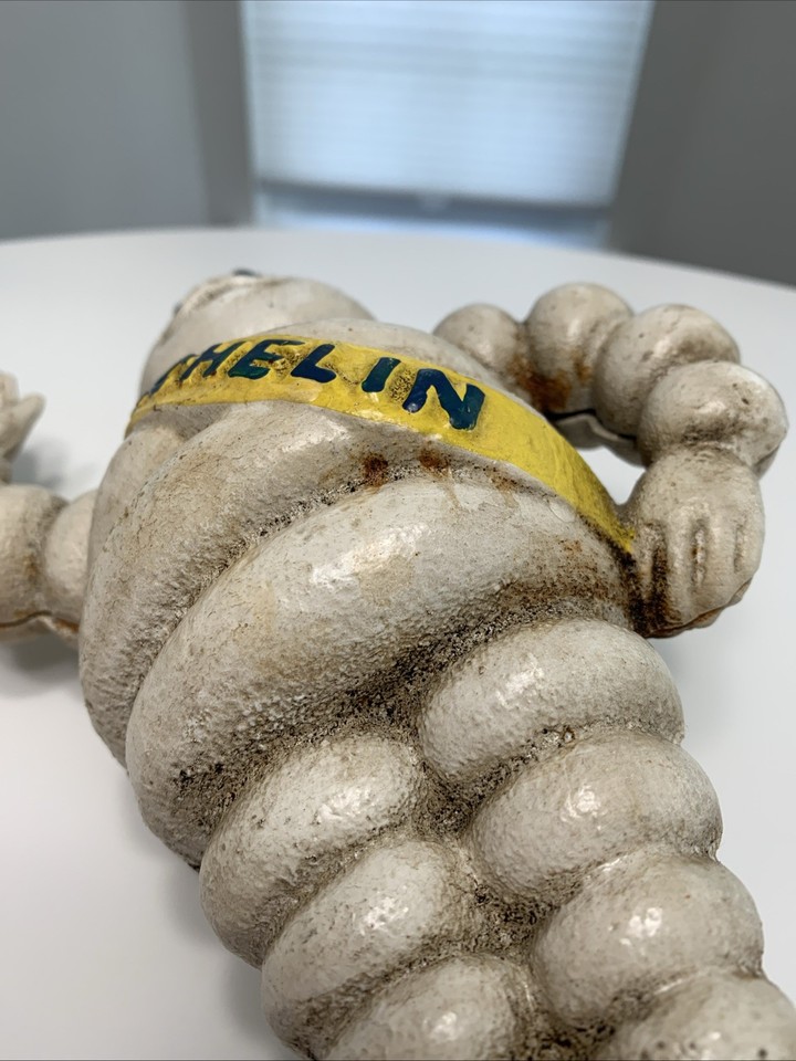 Michelin Man Coin Bank ~ Vintage Cast Iron 8.5" Bibendum | eBay
