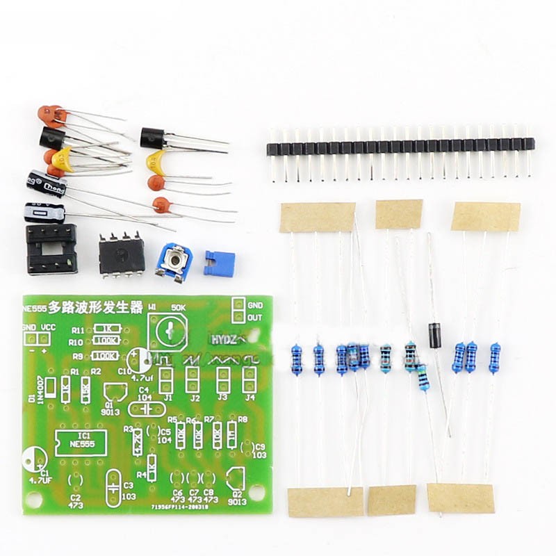 Multi-Channel NE555 Waveform Generator Module Sine Triangle Square Wave ...