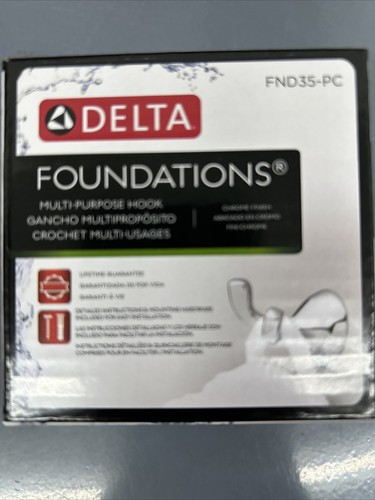 Delta FND35-PC Foundations Robe Hook in polished Chrome | eBay