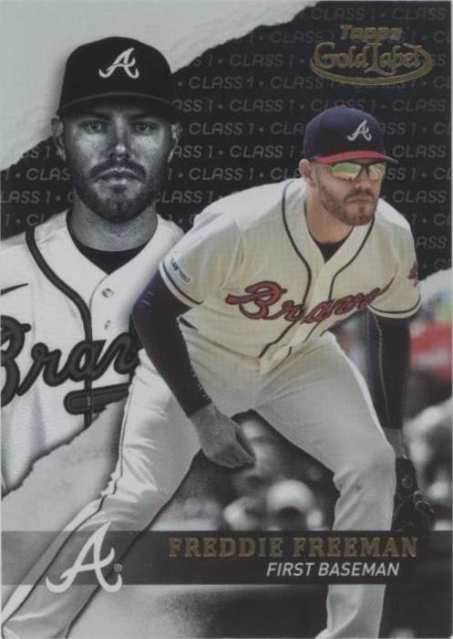 2020 Topps Gold Label - Freddie Freeman #6 Class 1 Black for sale ...