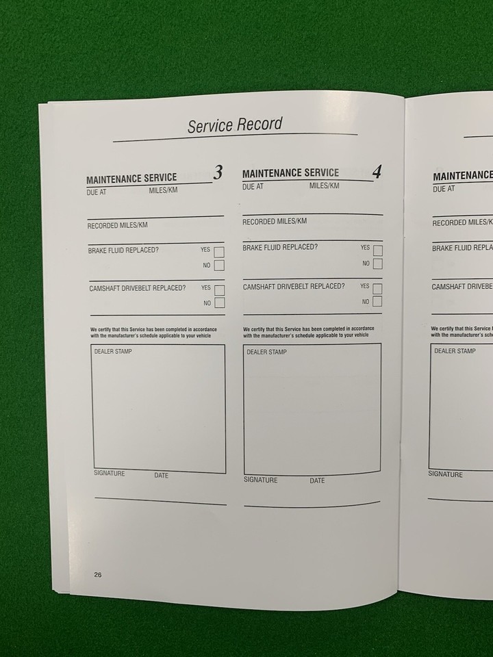 LAND ROVER & RANGE ROVER SERVICE HISTORY BOOK SUITABLE FOR ALL MODELS ...