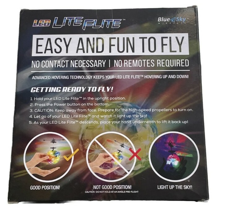 LED Lite Flite 2017 Hovering Mini Drone Rechargeable Color Changing ...