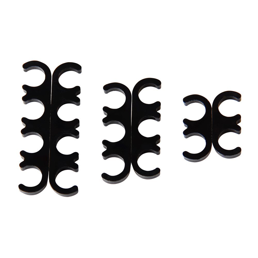 12Pcs Black Spark Plug Ignition Lead Wire Separators Holders Suit 7mm ...