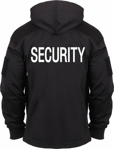 Black Security Concealed Carry Hoodie Sweatshirt Double Sided | eBay
