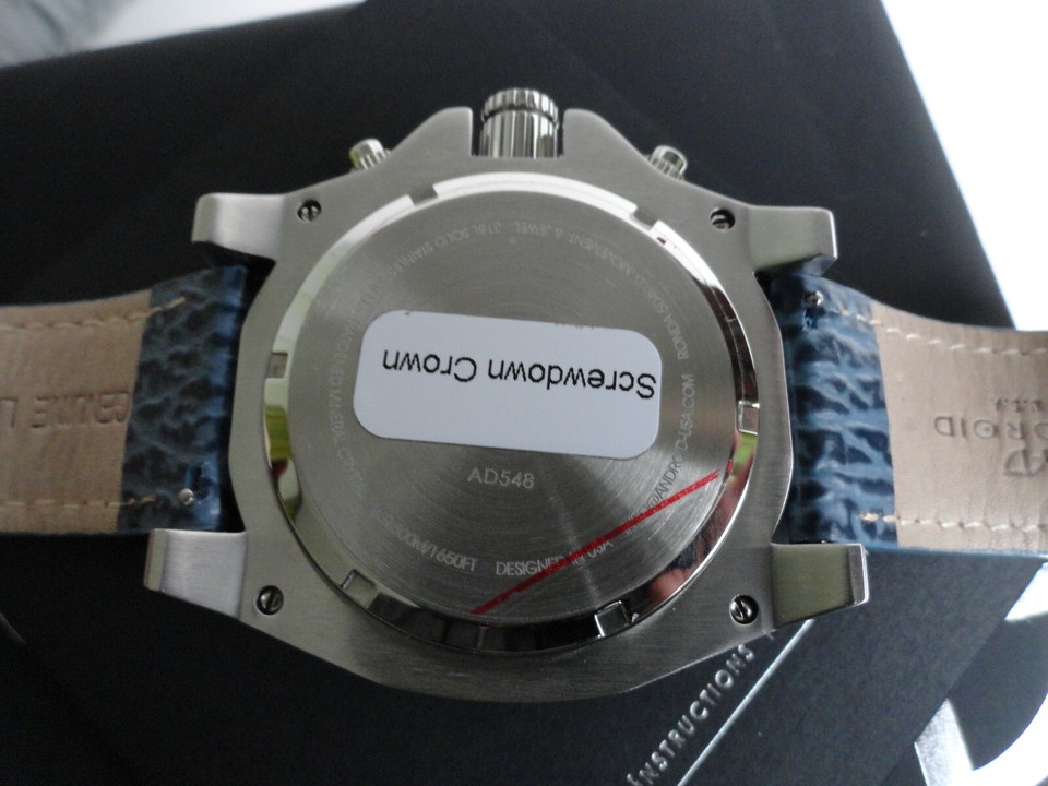 Android Men's AD548BBU Divemaster Silverjet 500 Cal.5040 Chronograph ...