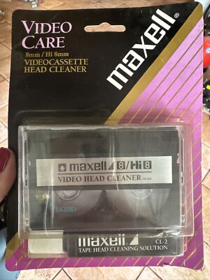 Maxell Head Cleaner Videocassette 8mm/Hi 8mm VP-203 | eBay