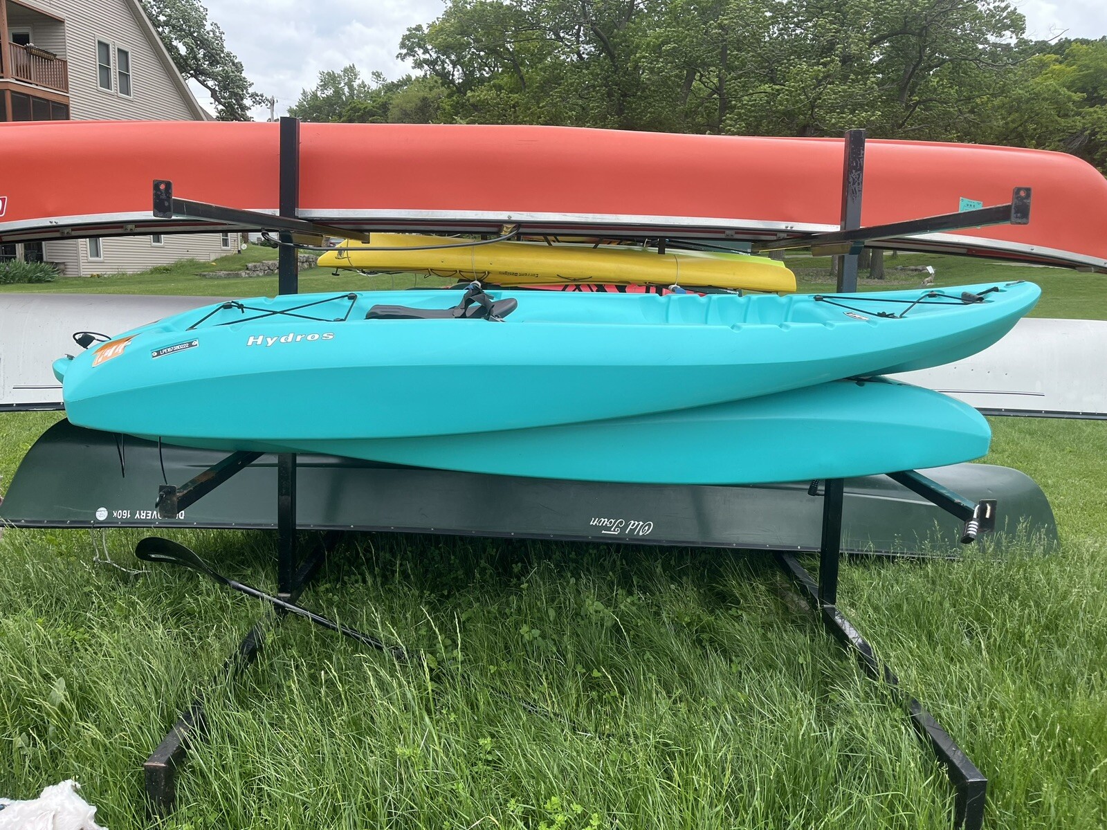 Lifetime 90594 Hydros 85 Sit-On-Top Kayak with Paddle - Glacier Blue ...