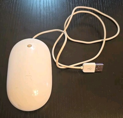 Genuine OEM Apple Mighty Mouse Mac Wired (A1152) USB Wired Optical FREE ...