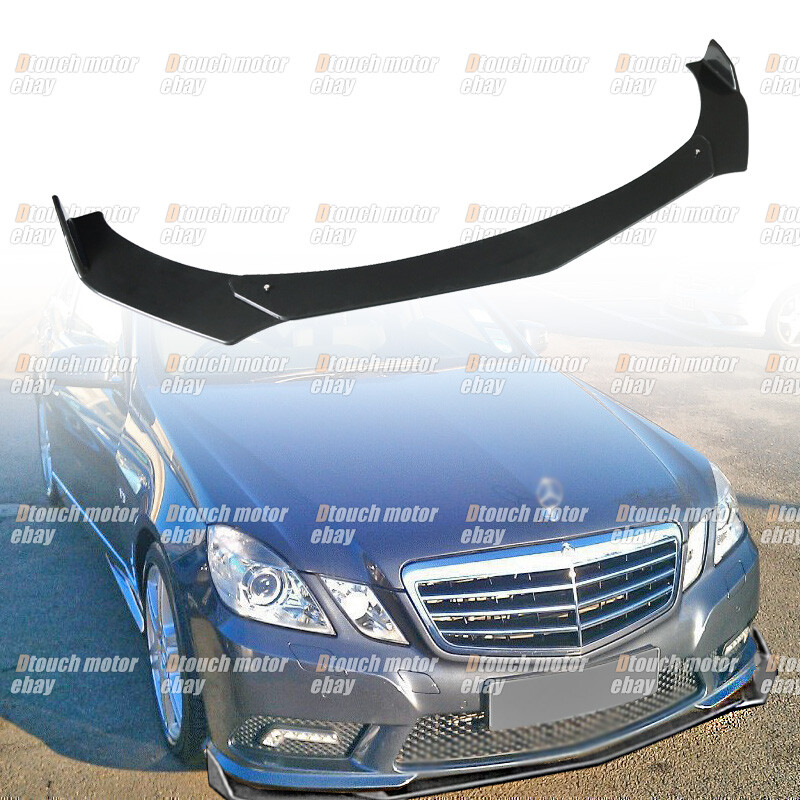 For Mercedes Benz E350 Front Lip Splitter Spoiler Body Kit E-Class E65 ...