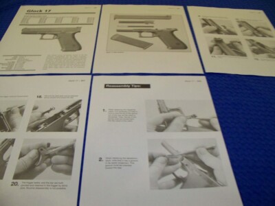 GLOCK 17 (9MM LUGER )...FIELD STRIP & ASSEMBLY/SPECS (680HH) | eBay