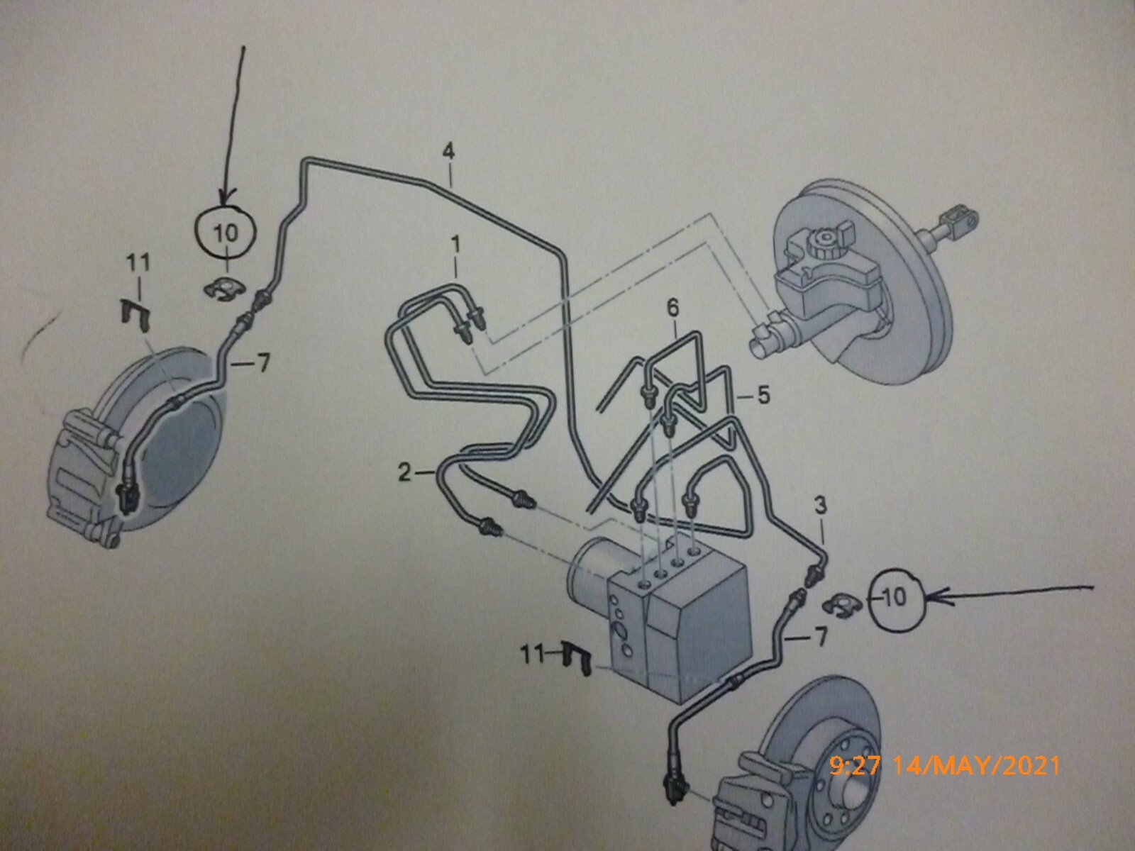 VW AUDI SEAT SKODA 2x FLEXI BRAKE HOSE RETAINING METAL SPRING CLIP ...