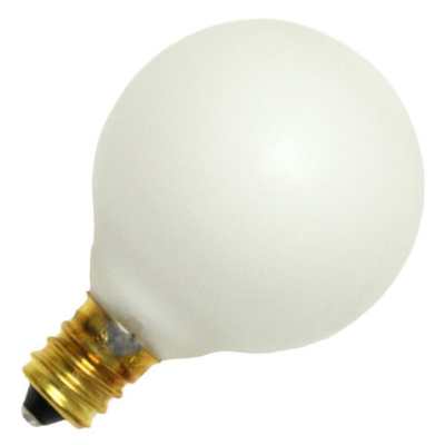 Satco S3830 120V Pear Candelabra Base 10-Watt G12.5 Light Bulb, Outside ...